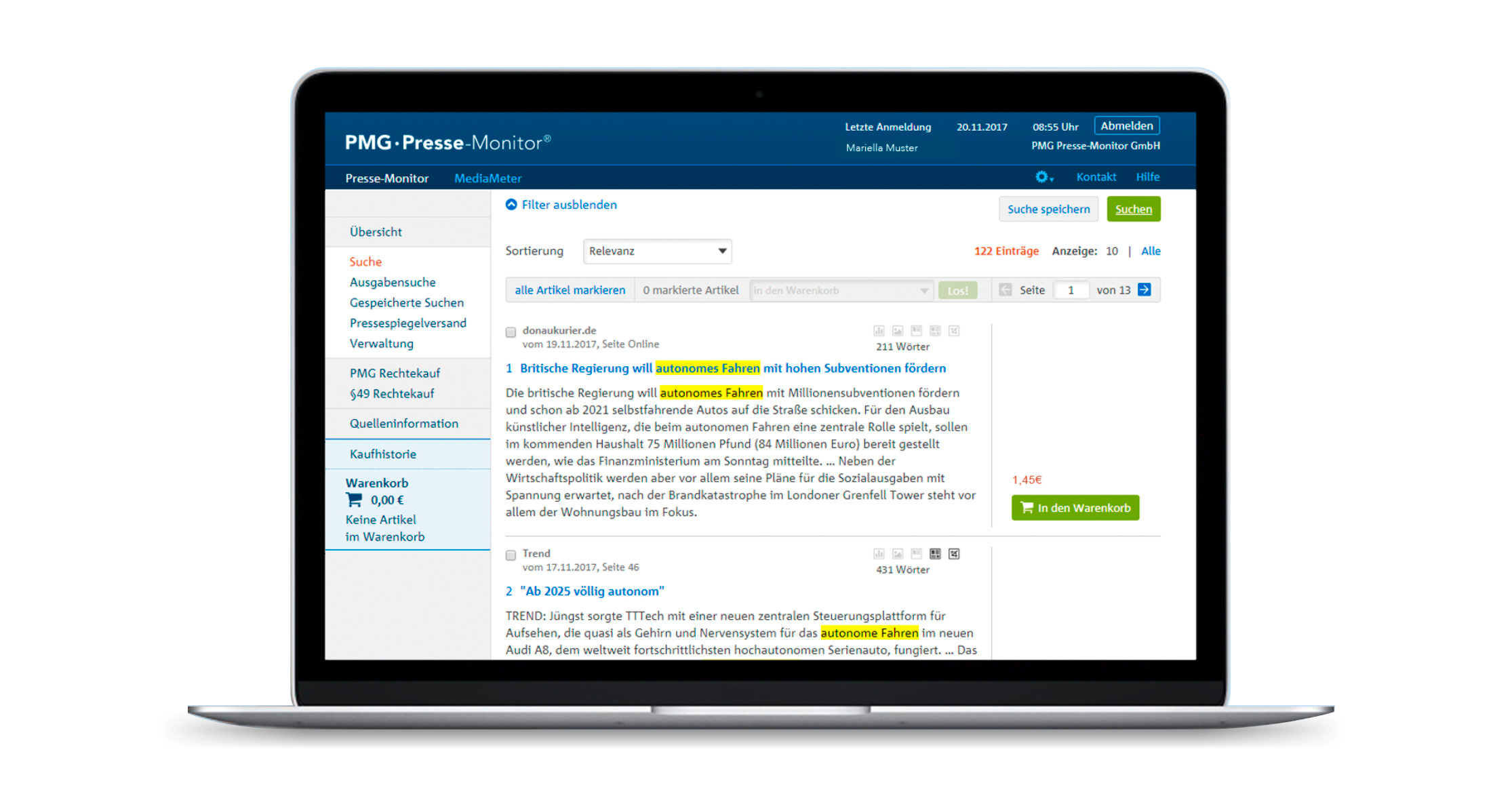 Press review creation and distribution - PMG Presse-Monitor