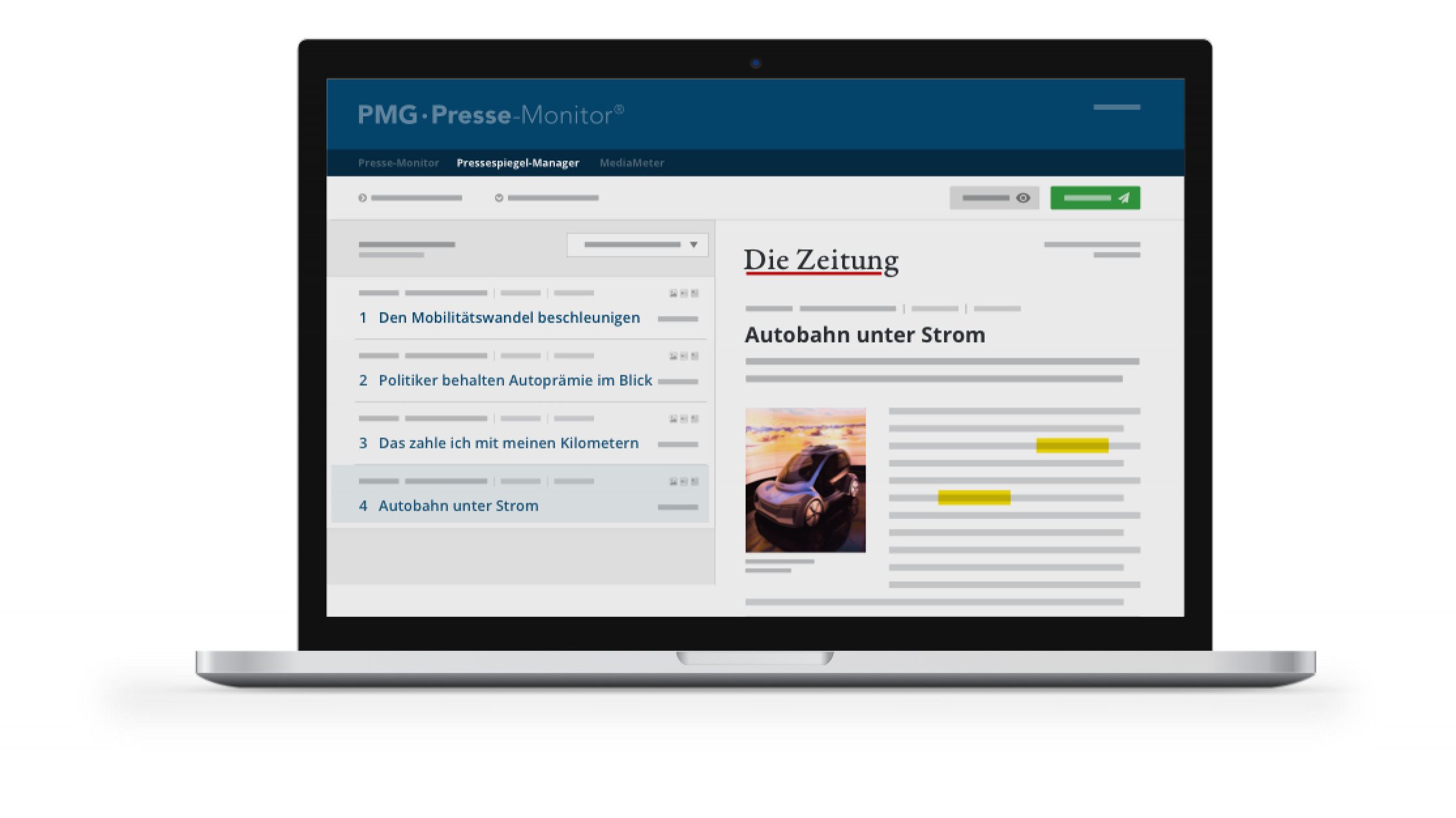 PMG Pressespiegel-Manager: Clippings schnell zusammenfügen